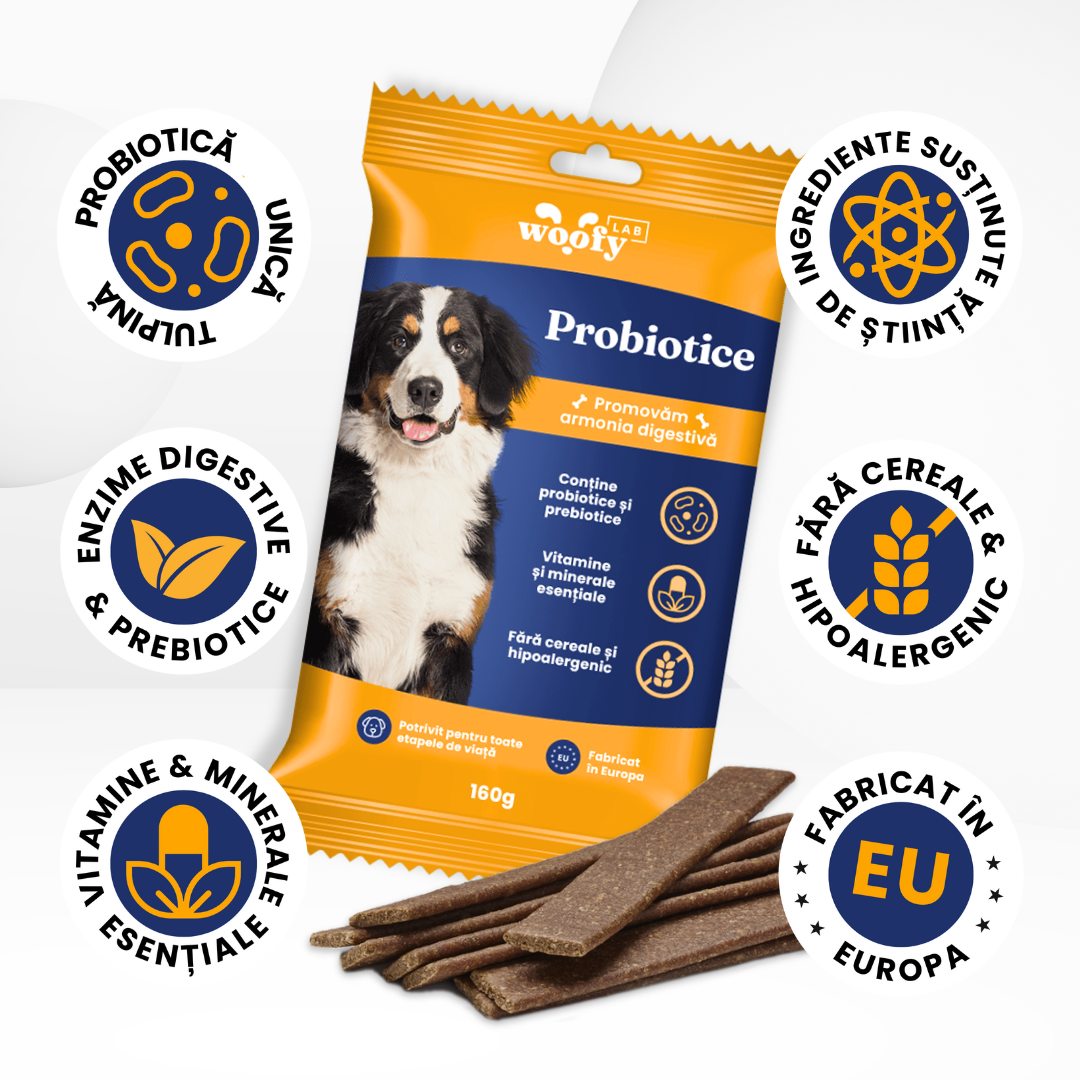 Snackuri Probiotice Supliment digestiv premium | Woofy Lab
